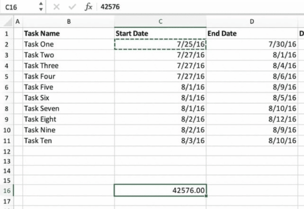 Guide til at lave en tidsplan i Excel